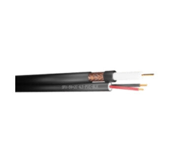 Securi-Flex SFX/59+2C-0.5-PVC-BLK-500 coaxial cable 500 m No Black | Back to the Office