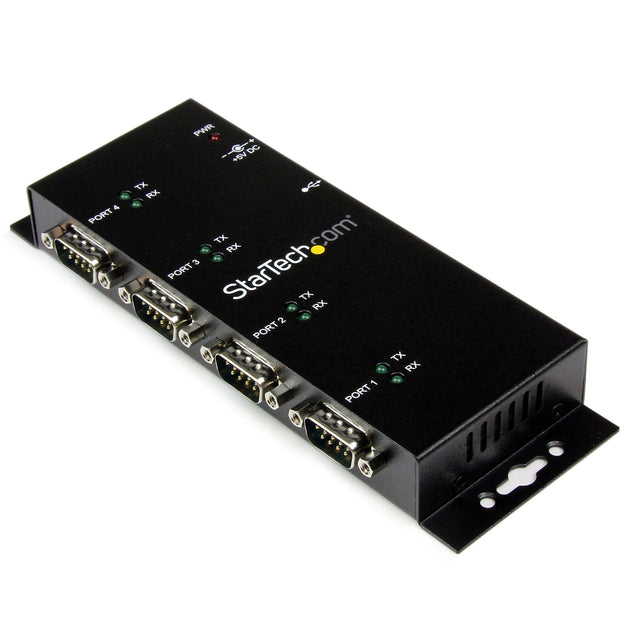 StarTech.com 4 Port USB to DB9 RS232 Serial Adapter Hub – Industrial D | Back to the Office