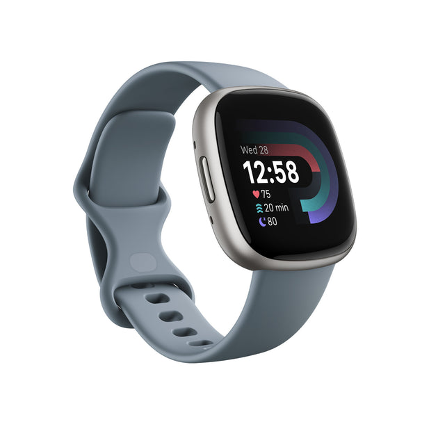Fitbit Versa 4 Digital Touchscreen Platinum GPS (satellite) | Back to ...