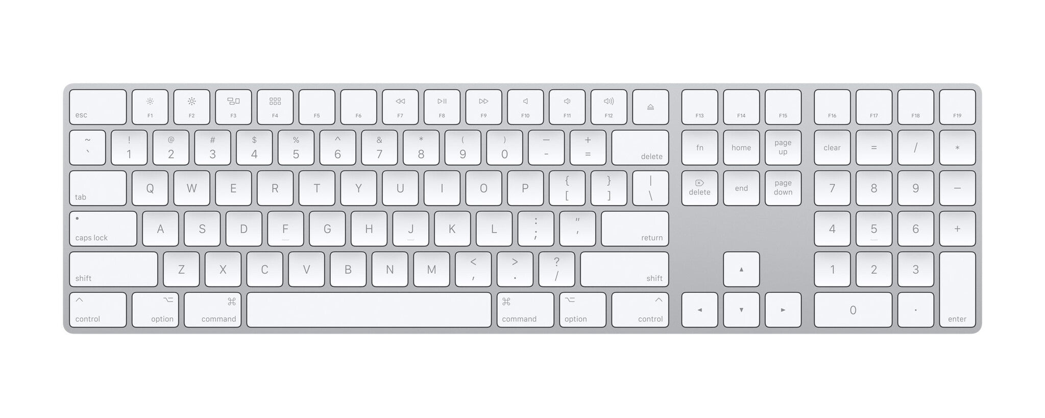 Apple Magic keyboard Universal Bluetooth QWERTZ Hungarian White | Back ...