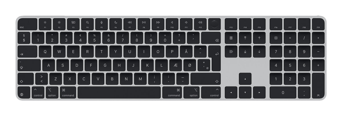 Apple Magic keyboard Universal USB + Bluetooth QWERTY Danish Black ...