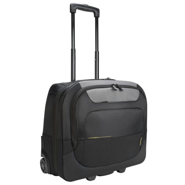 Targus TCG717GL laptop case 43.9 cm (17.3") Trolley case Black | Back ...