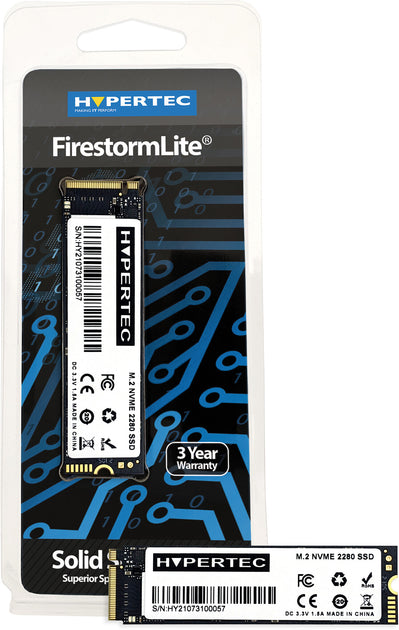 Hypertec FirestormLite 2TB M.2 2280 PCIe Gen3x4 NVMe SSD; 3500MB/s rea ...