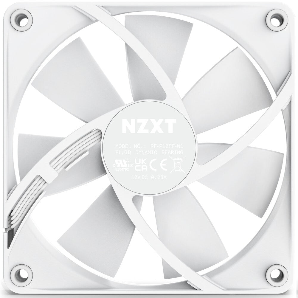 NZXT F120Q Computer case Fan 12 cm White 1 pc(s) | Back to the Office