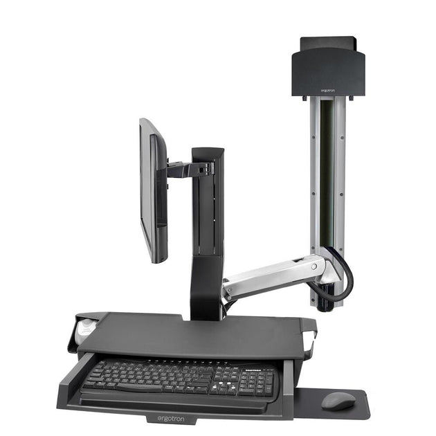 Ergotron SV Combo Aluminium PC Multimedia stand | Back to the Office