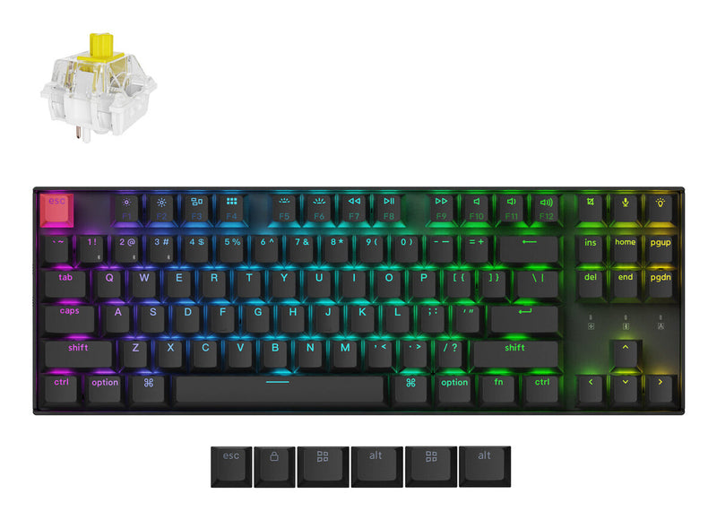 Keychron K8 QMK Version 2 keyboard Universal USB + Bluetooth QWERTY UK ...