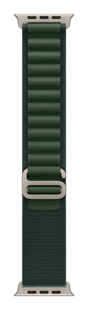 Apple 49mm Dark Green Alpine Loop - Large - Natural Titanium Finish ...