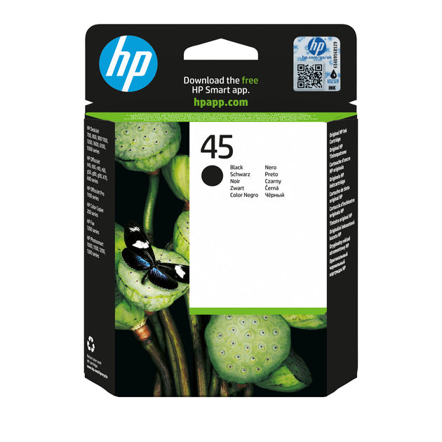 HP 45 Large Black Original Ink Cartridge | Back to the Office