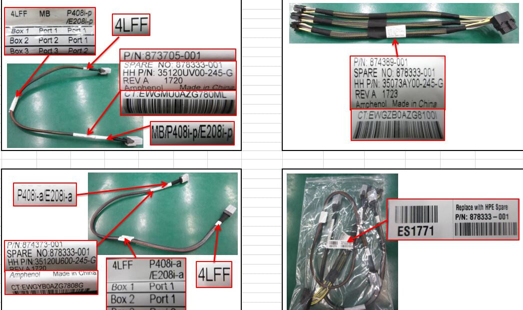 HPE DL180 Gen10 LFF /-a FIO Cbl Kit Cable management kit | Back to the ...