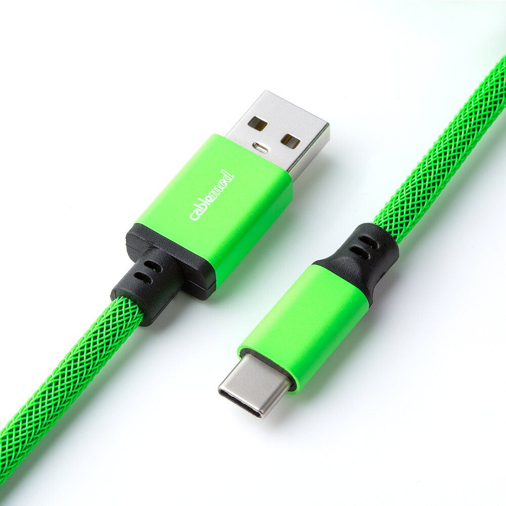 Cablemod CM-PKCA-CLGALG-KLG150KLG-R USB cable 1.5 m USB A USB C Green | Back to the Office