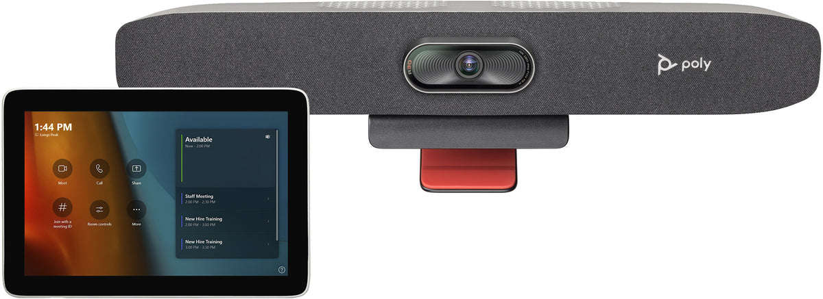 POLY Studio Small Room Kit for MS Teams: Studio R30 USB Video Bar with ...