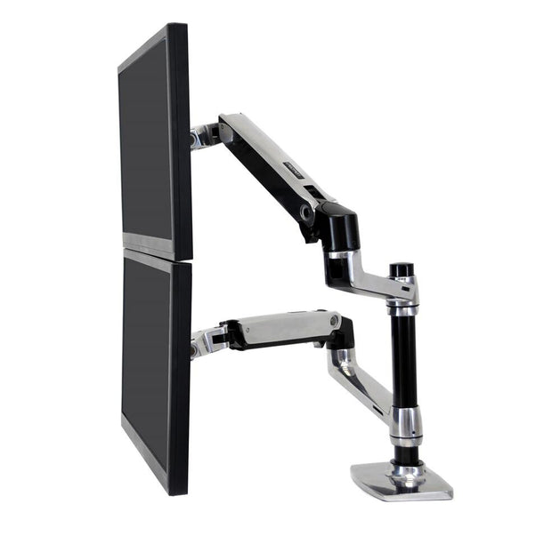 Ergotron LX Series Dual Stacking Arm 61 cm (24") Desk Silver | Back to ...