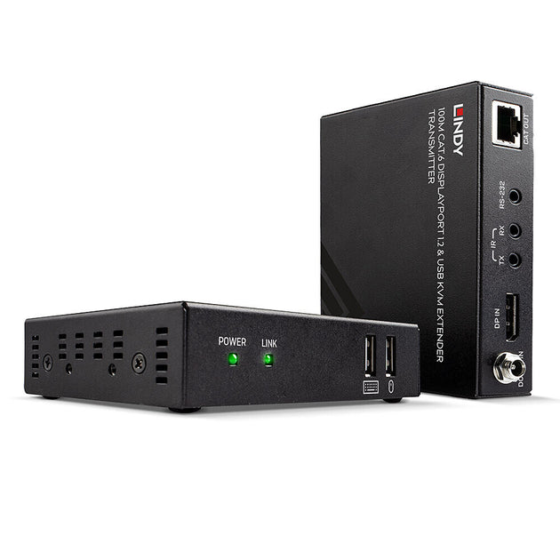Lindy 100m Cat.6 DisplayPort 1.2 & USB KVM Extender | Back to the Office