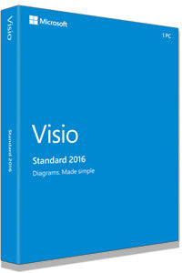 Microsoft Visio Standard 2016, 1u Graphic editor Open Value License (O ...