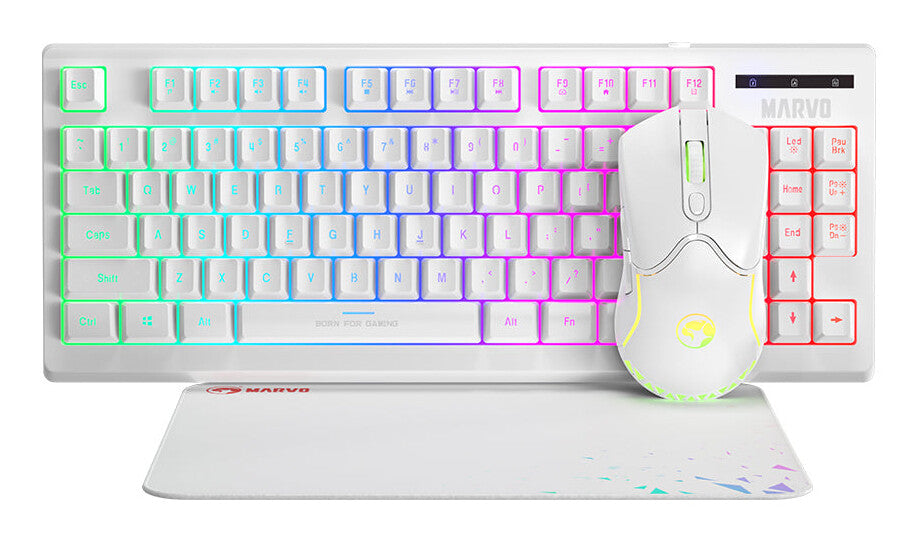 Marvo CM310-WH keyboard Mouse included Gaming USB QWERTY English White ...