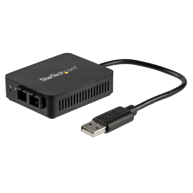 StarTech.com USB to Fiber Optic Converter - 100Mbps - USB 2.0 to Fiber ...