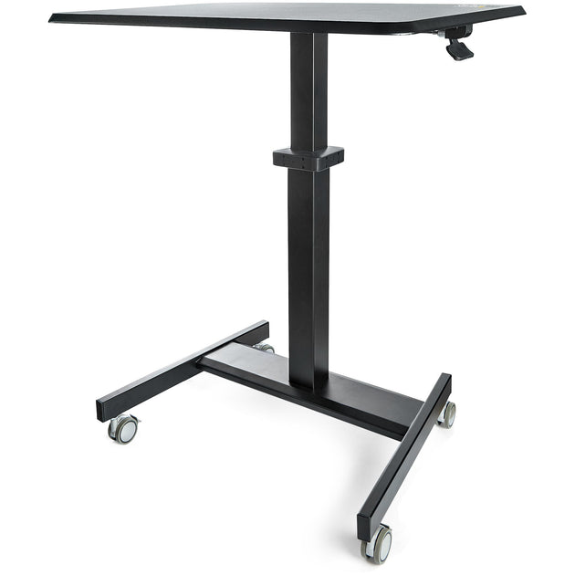 StarTech.com Mobile Standing Desk - Portable Sit Stand Ergonomic Height ...