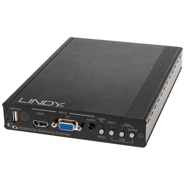Lindy 100m C6 HDBaseT HDMI/VGA Extender - Transmitter | Back to the Office