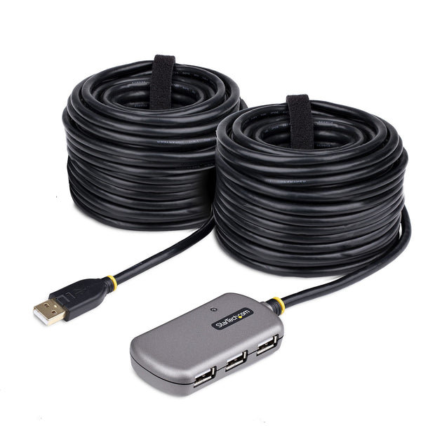 StarTech.com USB Extender Hub, 24m USB 2.0 Extension Cable with 4-Port ...