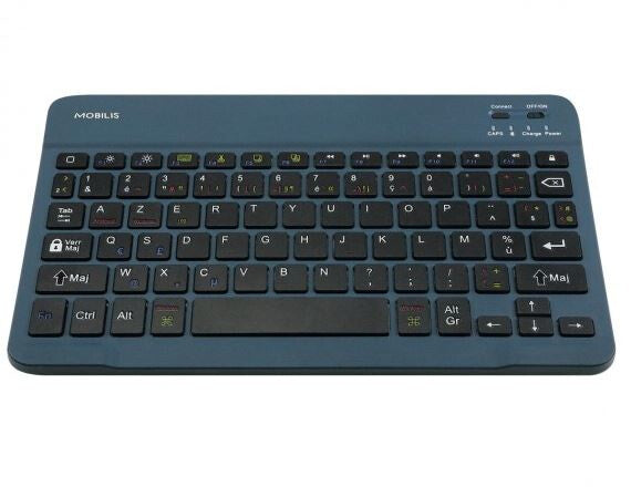 Mobilis 001284 mobile device keyboard AZERTY French Bluetooth Blue ...