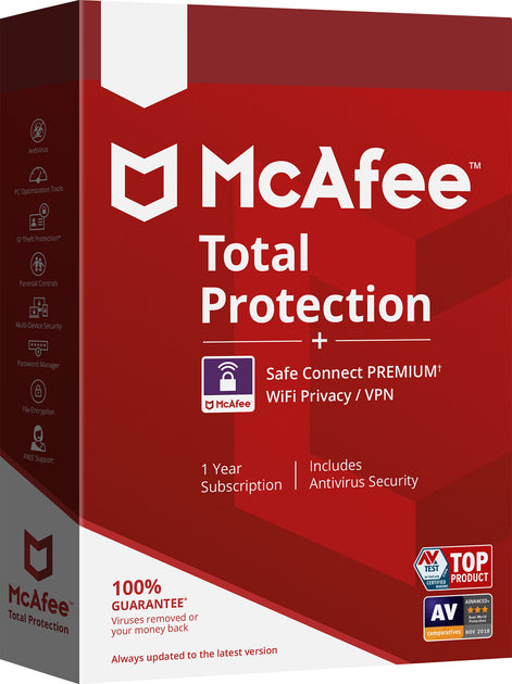 McAfee Total Protection Antivirus security 1 license(s) 1 year(s ...