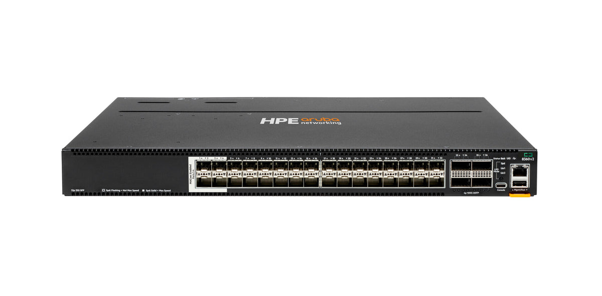 HPE Aruba Networking CX 8360-32Y4C v2 Power-to-Port Airflow 3 Fans 2 P ...