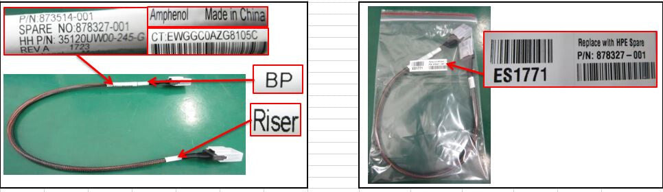 HPE DL160/120 Gen10 LFF MB FIO Cbl Kit Rack Cable management kit | Back ...
