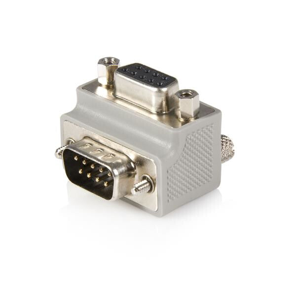 StarTech.com Right Angle DB9 to DB9 Serial Cable Adapter Type 2 - M/F ...