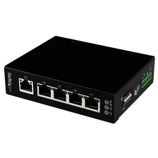 StarTech.com 5 Port Unmanaged Industrial Gigabit Ethernet Switch - DIN ...