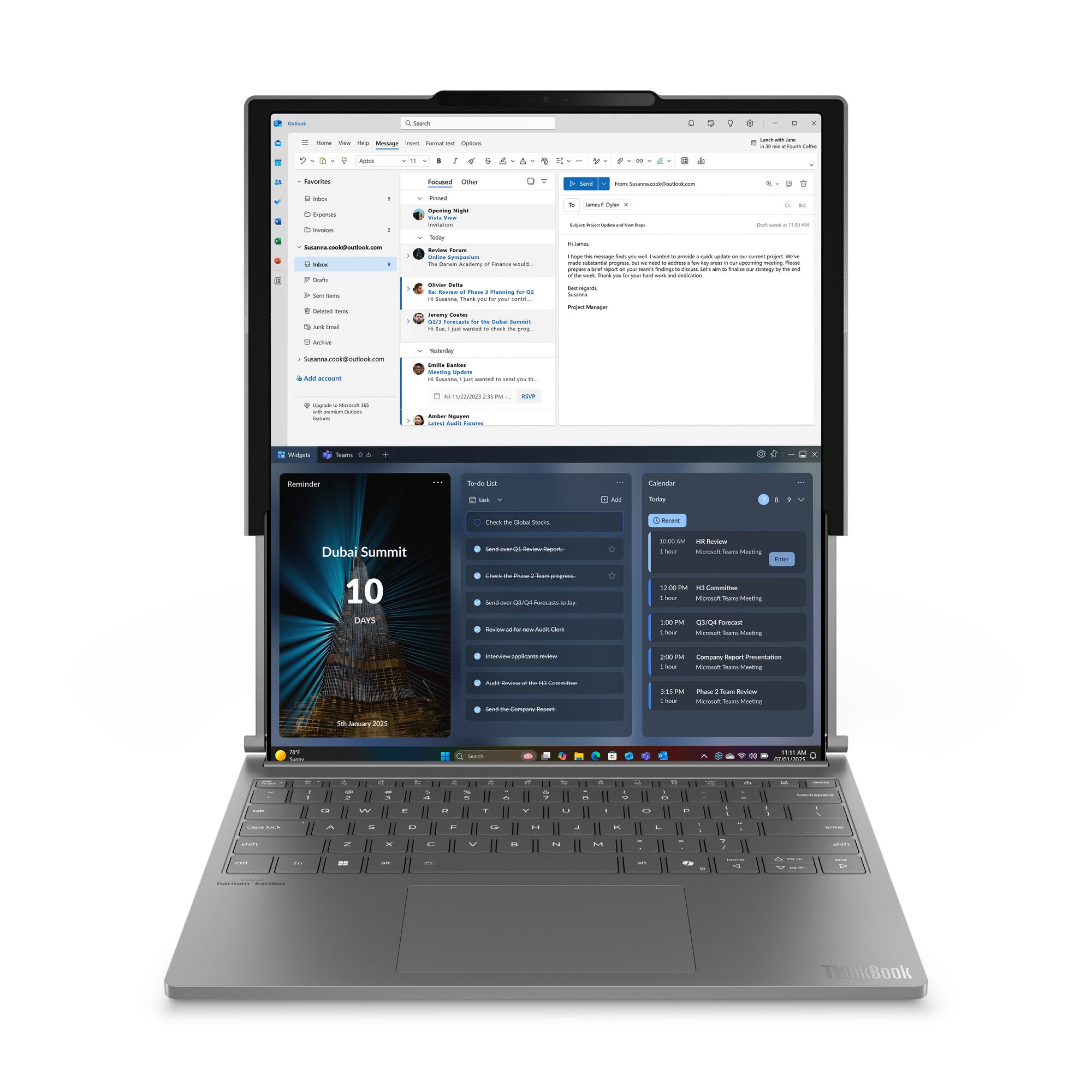 Lenovo ThinkBook Plus G6 Rollable Copilot+ PC Intel Core Ultra 7 258V ...
