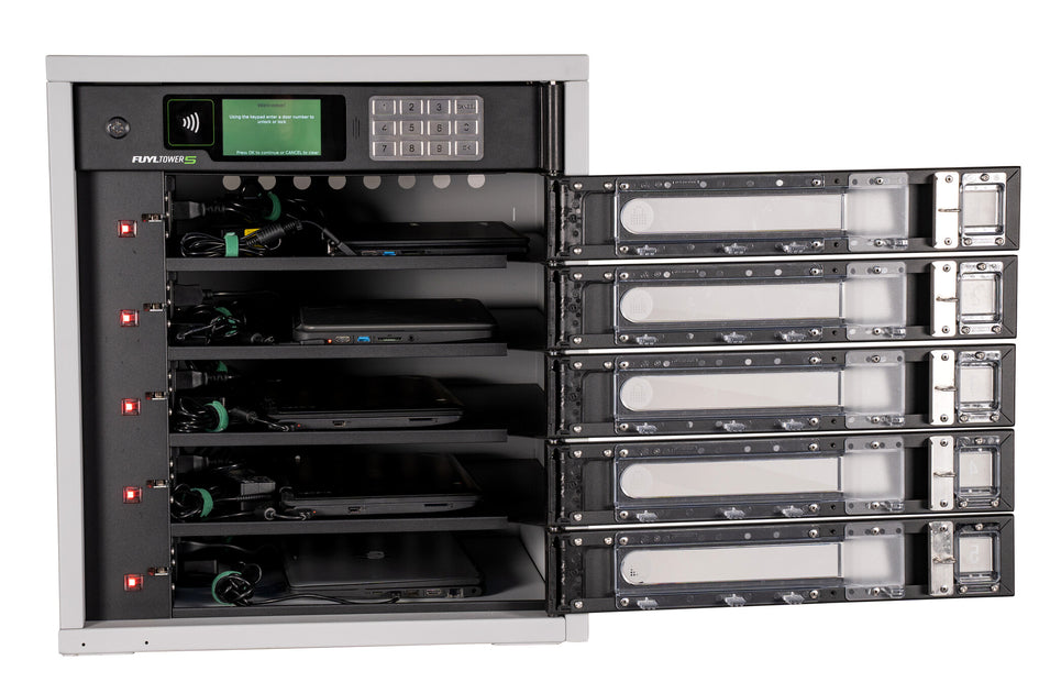 LocknCharge FUYL Tower 5 Portable device management cabinet Black, Gre ...