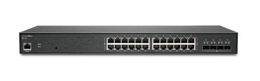 SonicWall SWS14-24 Managed L2 Gigabit Ethernet (10/100/1000) 1U Black ...