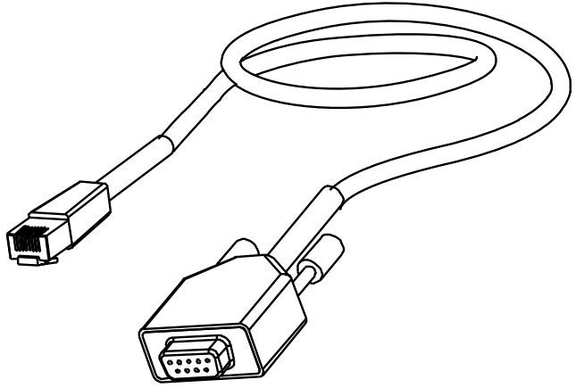 Datamax O'Neil 502542 serial cable RS232 RJ45 | Back to the Office