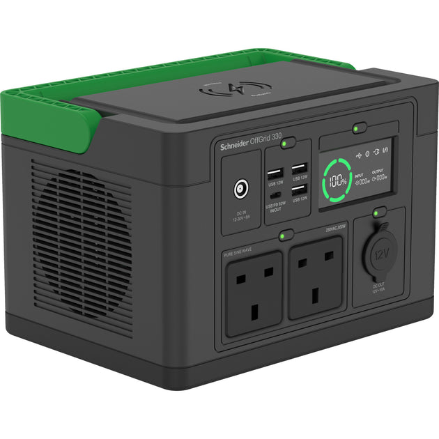 APC SE OffGrid Portable Power Station 330 - Li-Ion battery, LCD, 2x UK ...