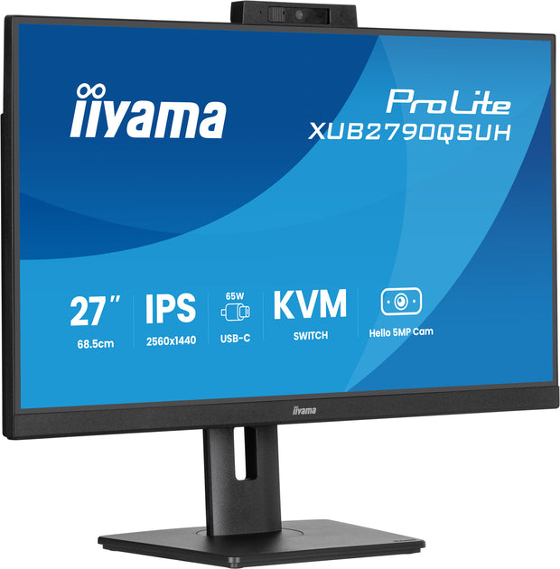 iiyama ProLite 27’’ IPS QHD monitor with a built-in Windows Hello came ...