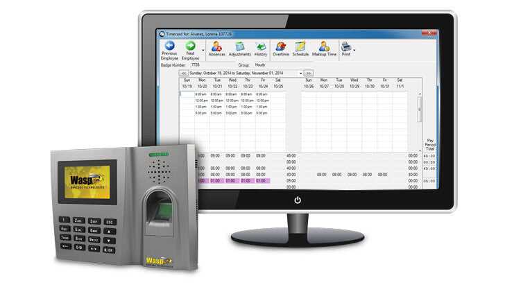 Wasp WaspTime V7 Professional Barcode creation | Back to the Office