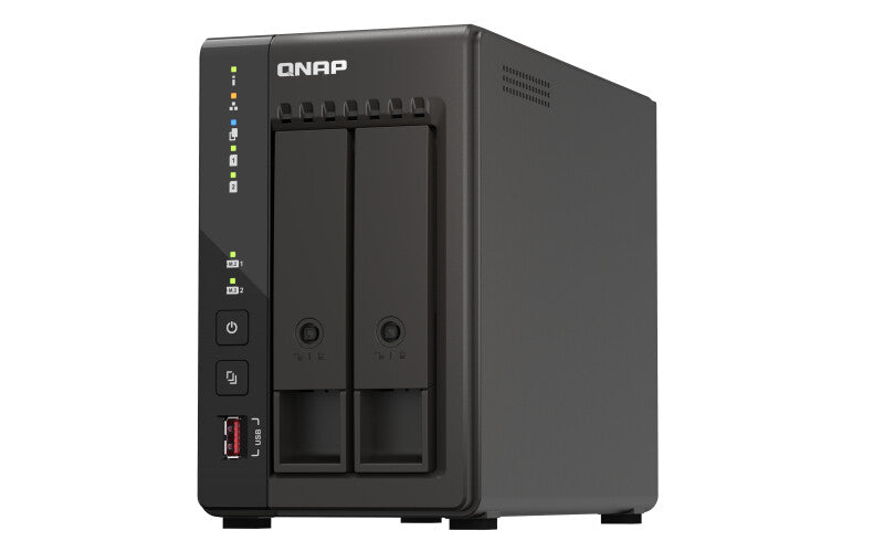 QNAP TS-253E NAS Tower Intel® Celeron® J6412 8 GB 12 TB HDD QNAP QTS B ...