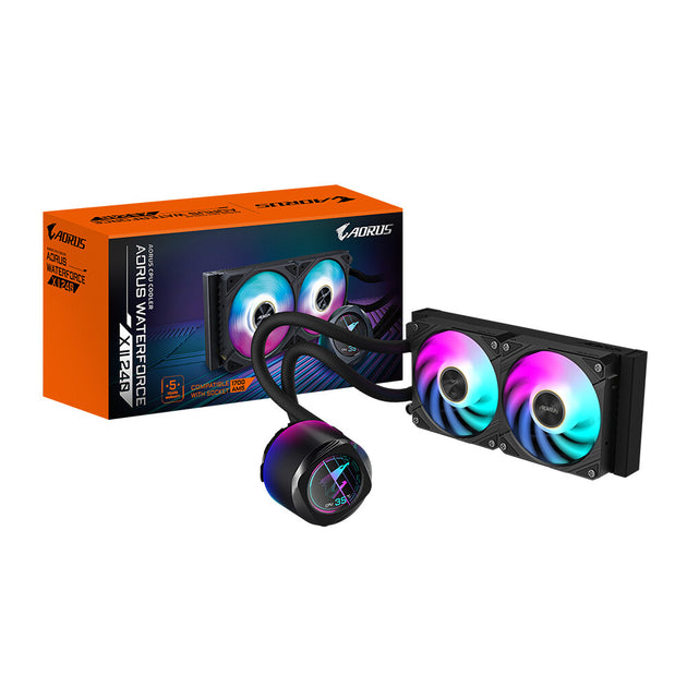 GIGABYTE AORUS WATERFORCE X II 240 AIO Liquid CPU Cooler - 2x120mm ARG ...