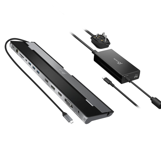 j5create JCD543P USB-C™ Triple Display Docking Station with 100W PD Ad ...