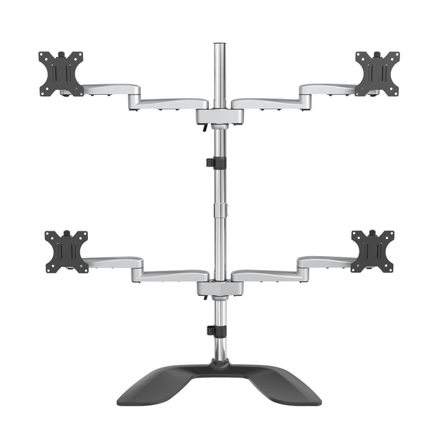 StarTech.com Desktop Quad Monitor Stand - Ergonomic VESA 4 Monitor Arm ...
