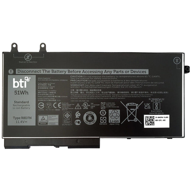 BTI Latitude 5420 Rugged Battery 11.4V 51Wh 3 cells | Back to the Office