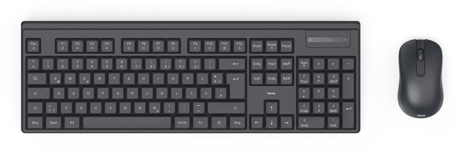Hama WKM-100 keyboard Mouse included Universal RF Wireless QWERTY UK I ...
