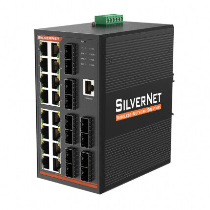 SilverNet SIL 731216MP network switch Managed L2+ Gigabit Ethernet (10 ...