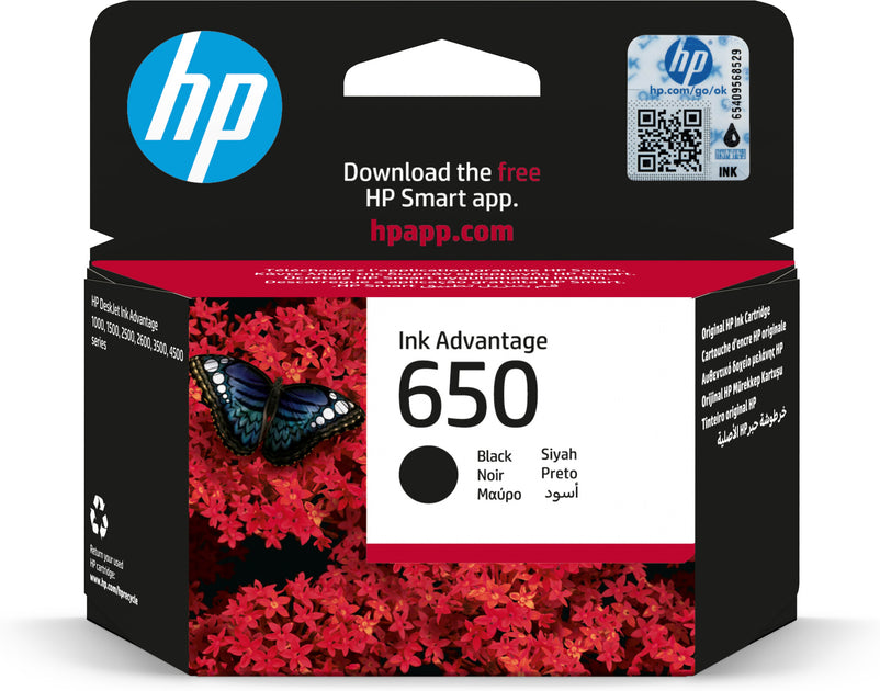 HP 650 Black Original Ink Advantage Cartridge | Back to the Office