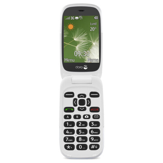 Doro 6520 7.11 cm (2.8") 108 g Graphite, White Entry-level phone | Back ...