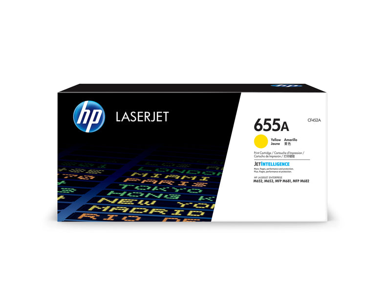 HP 655A Yellow Original LaserJet Toner Cartridge | Back to the Office