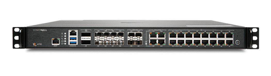 SonicWall NSA 6700 hardware firewall 1U 36 Gbit/s | Back to the Office
