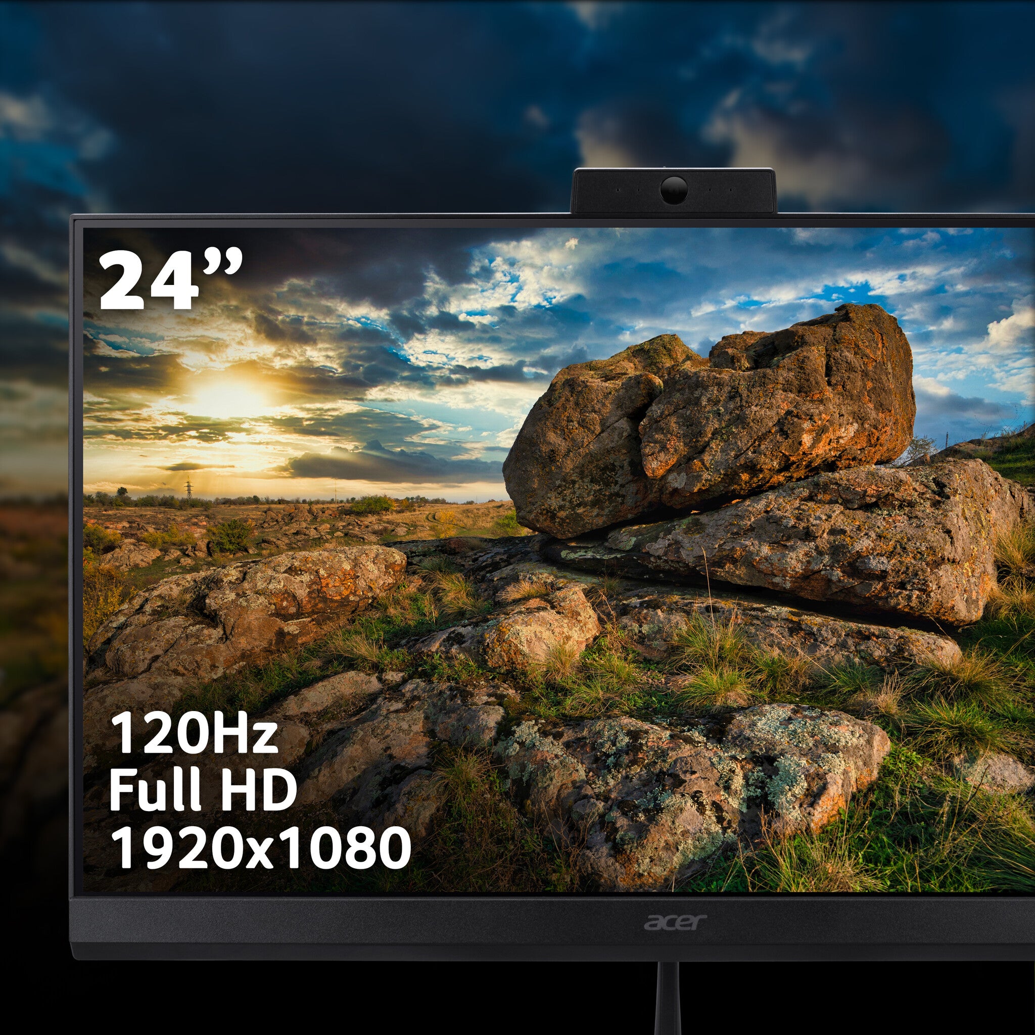 Acer Aspire C24-B All-in-One Desktop - Intel Core 5-120U, 8GB, 512GB S ...