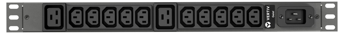 Vertiv Geist rPDU, basic, 1U, input C20 230V 16A, outputs (10)C13 | (2 ...